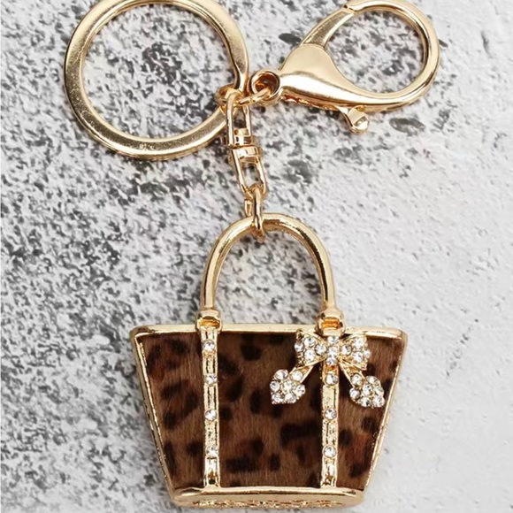 Accessories | Leopard Print Bag Charm | Poshmark